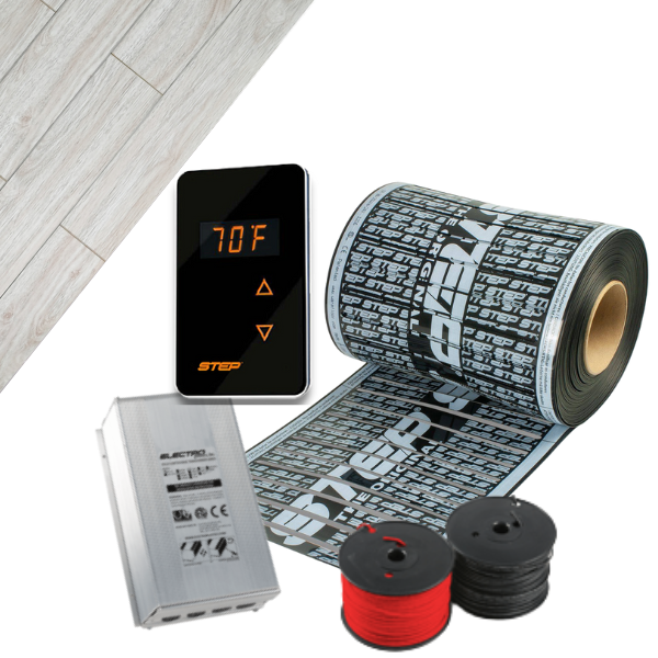 Radiant Heat Mat Kit | Laminate & Vinyl Floors | 50ft²